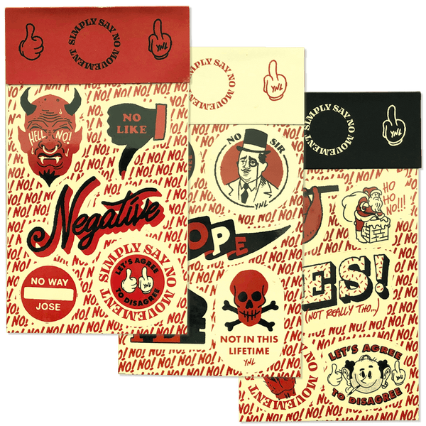 "SIMPLY SAY NO MOVEMENT" Sticker Sheet (Red) – YONIL | The Store